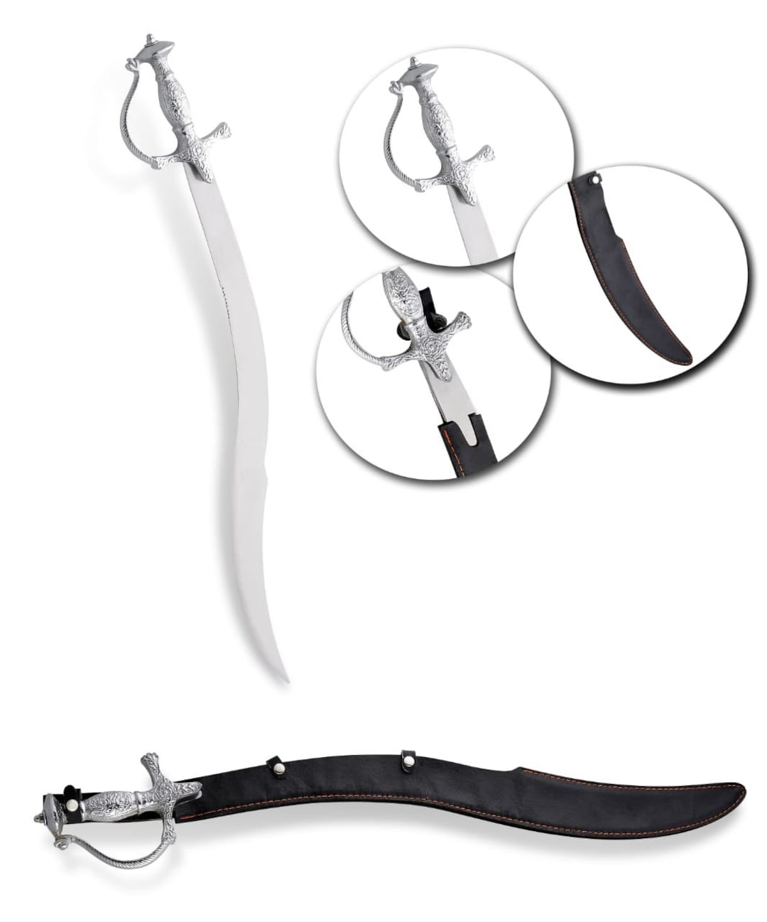 Tribal Bellydance Tipu Sultan Sword / Scimitar / Belly Dance Props With ...