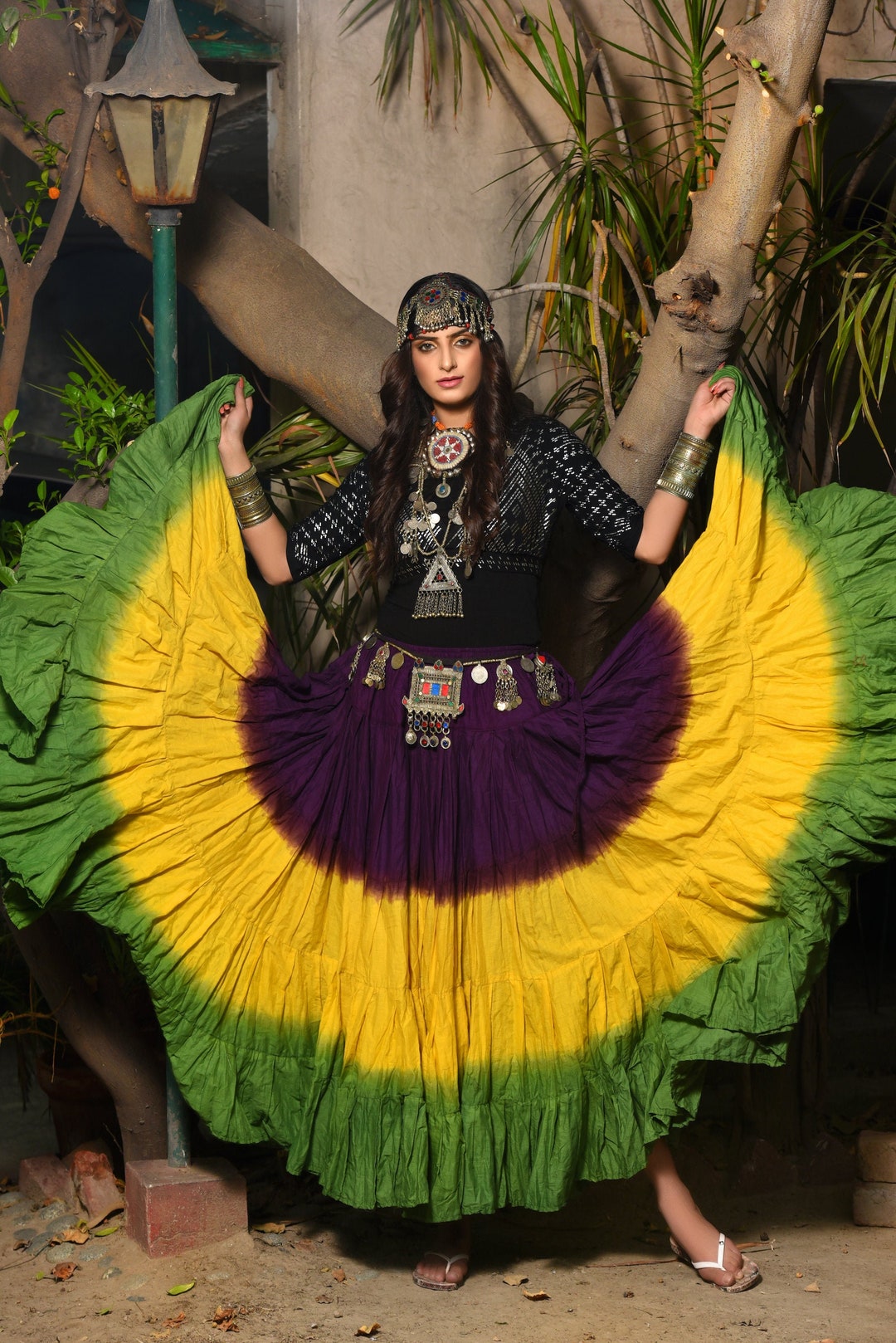 Tribal Bellydance Skirt / Bellydance Costume / Gypsy Costume / ATS ...