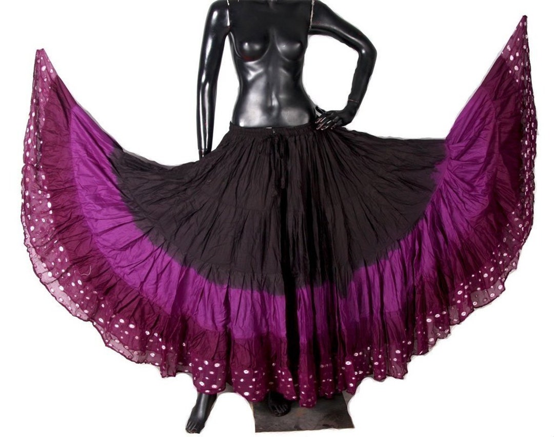 Tribal Bellydance Skirt – 25 & 35 Yard , ATS Costume, 4 Tier Festival ...