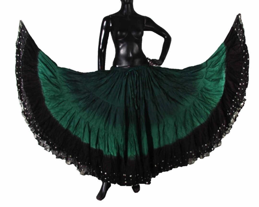 Tribal Bellydance Skirt – 25 & 35 Yard , ATS Costume, 4 Tier Festival ...