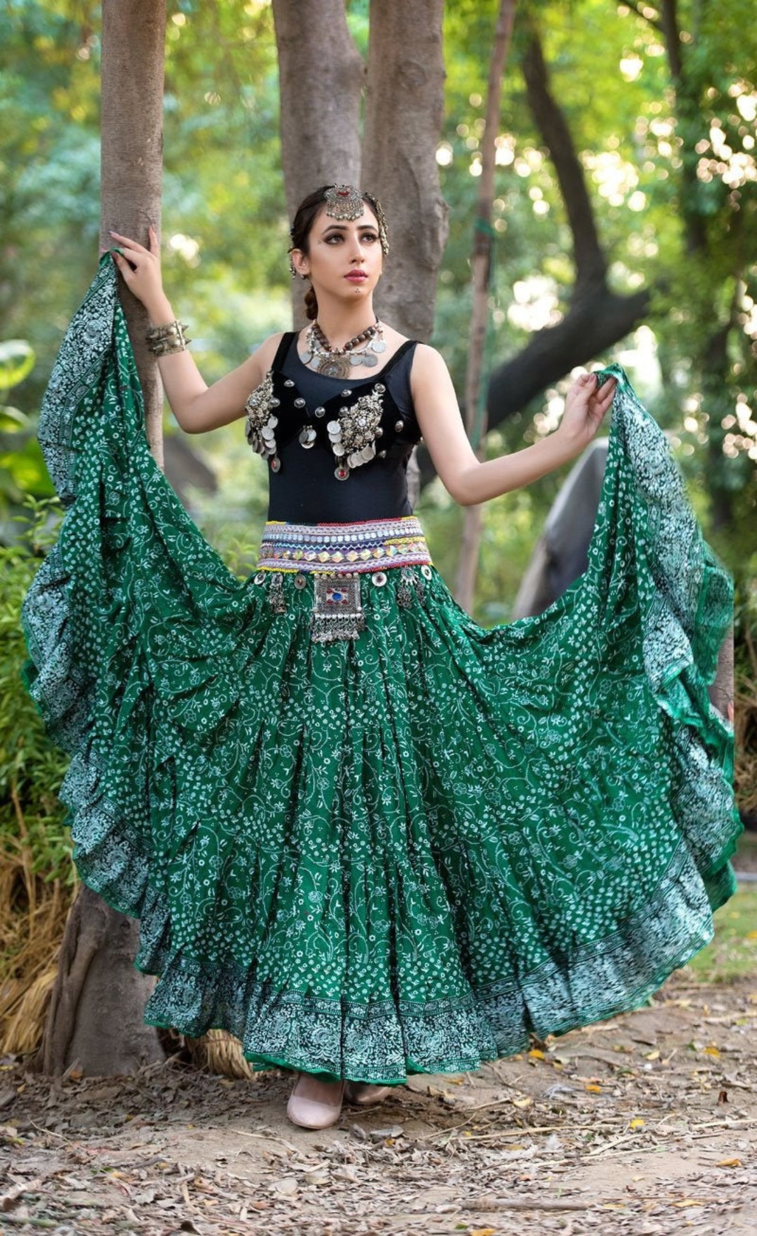 Tribal Bellydance Skirt / Bellydance Costume / Gypsy Costume / ATS ...