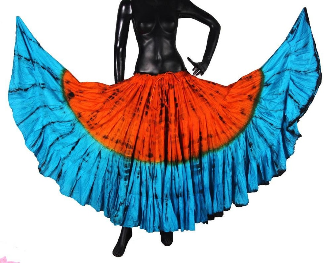 Tribal Bellydance Skirt – 25 & 35 Yard , ATS Costume, 4 Tier Festival ...