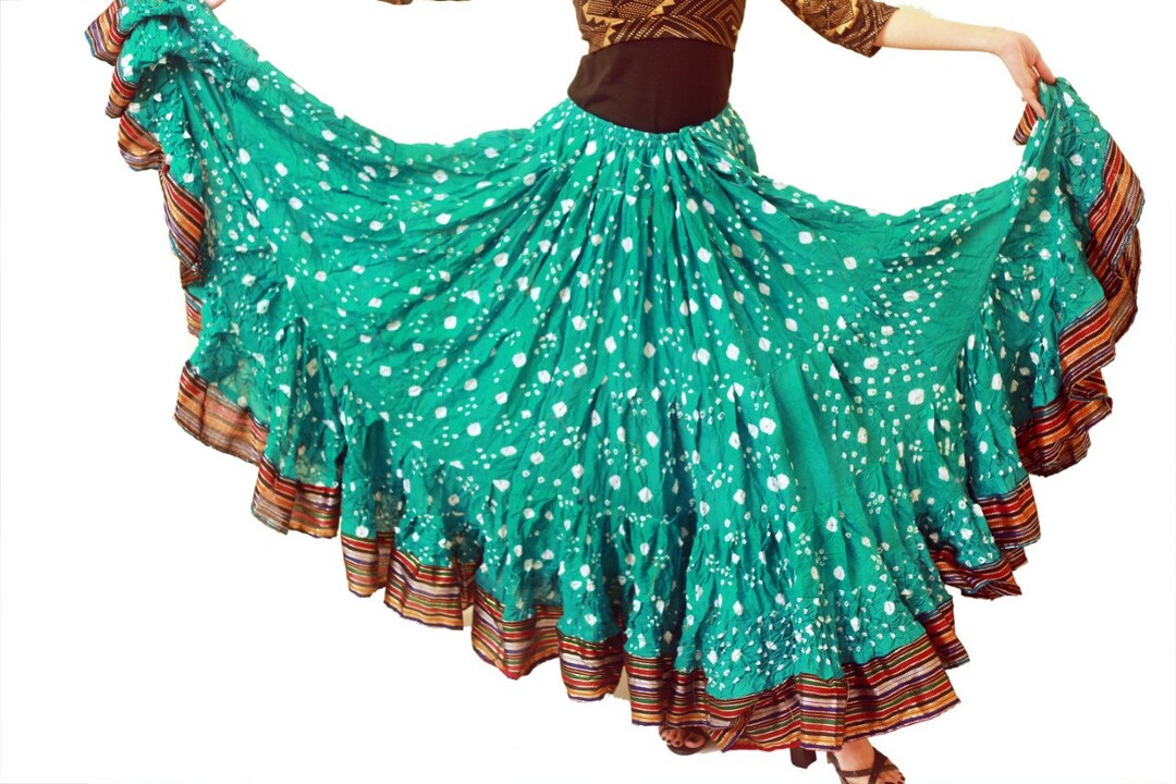 Tribal Bellydance Skirt – 25 & 35 Yard , ATS Costume, 4 Tier Festival ...