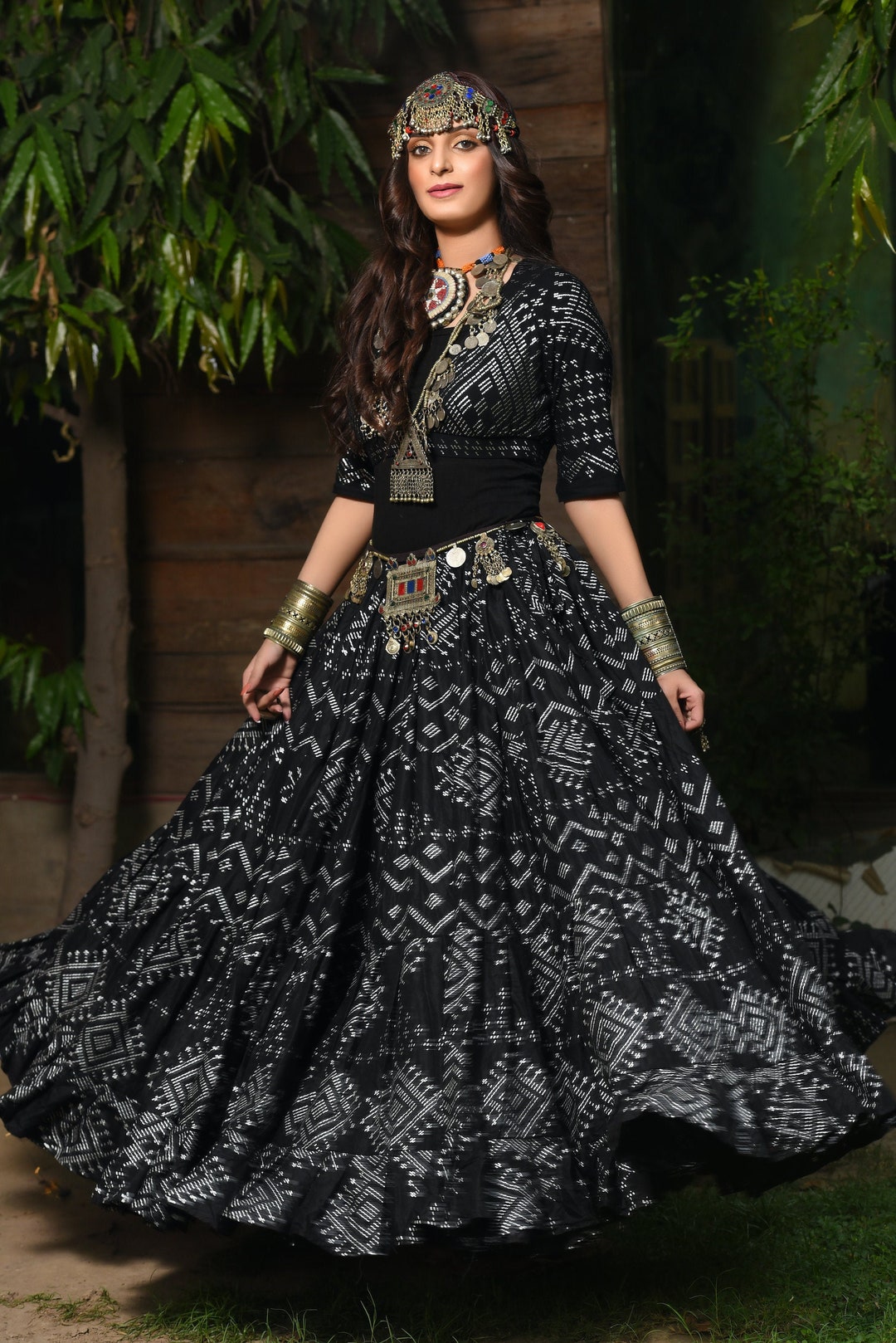 Tribal Belly Dance Skirt / Belly Dance Costume / Gypsy Costume / ATS ...