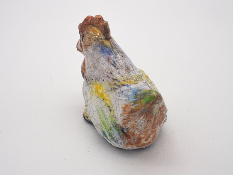 Raku Ceramic Hen Handmade Raku Pottery Artisan Hen Sculpture ...