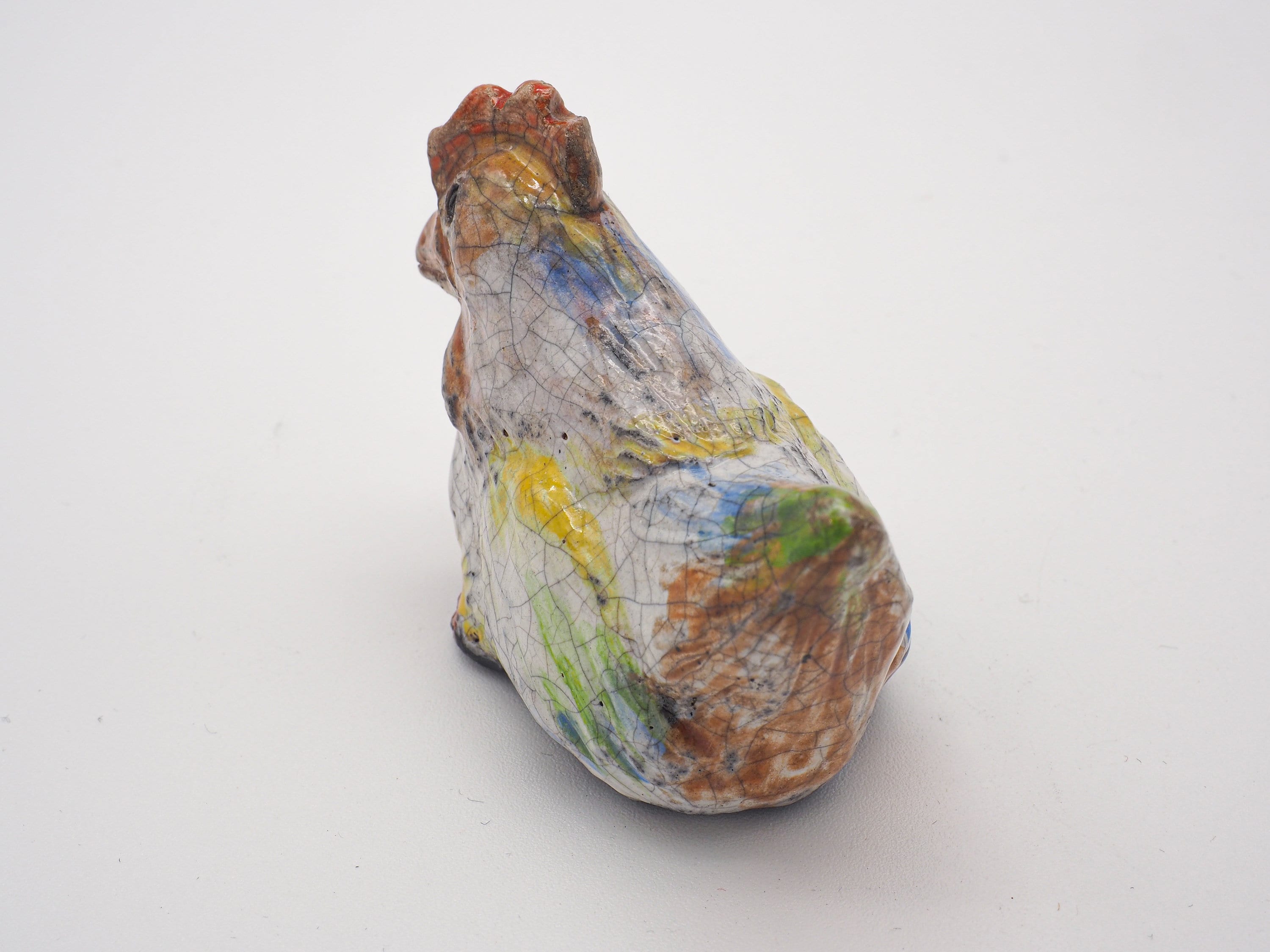 Raku Ceramic Hen Handmade Raku Pottery Artisan Hen Sculpture ...