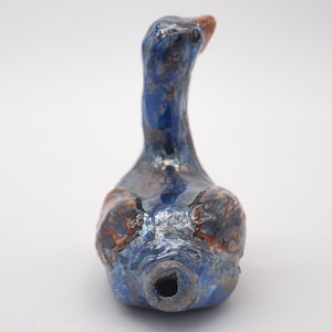 Goose Whistle - Ceramic Animal Whistle - Raku Ceramic Goose ...