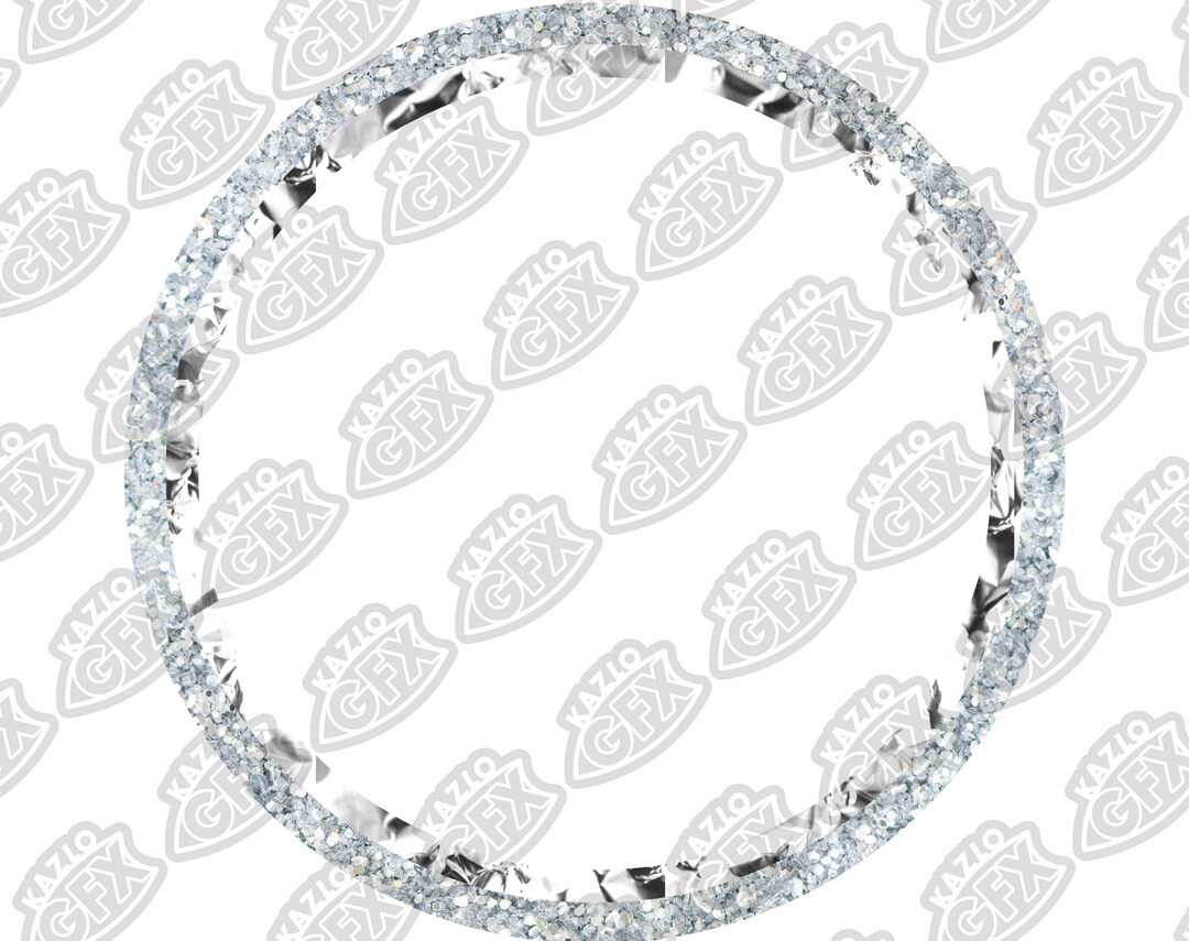 Silver Glitter Social Media Profile Frames - Etsy