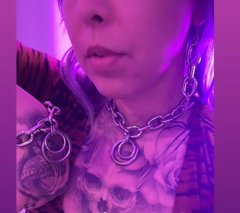 Chunky Chain Choker lightweight - Etsy