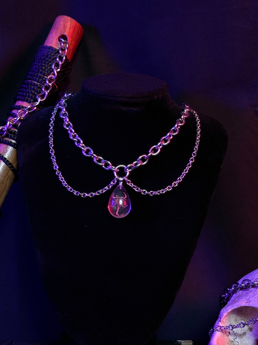 Scorpion Drop Chain - Etsy