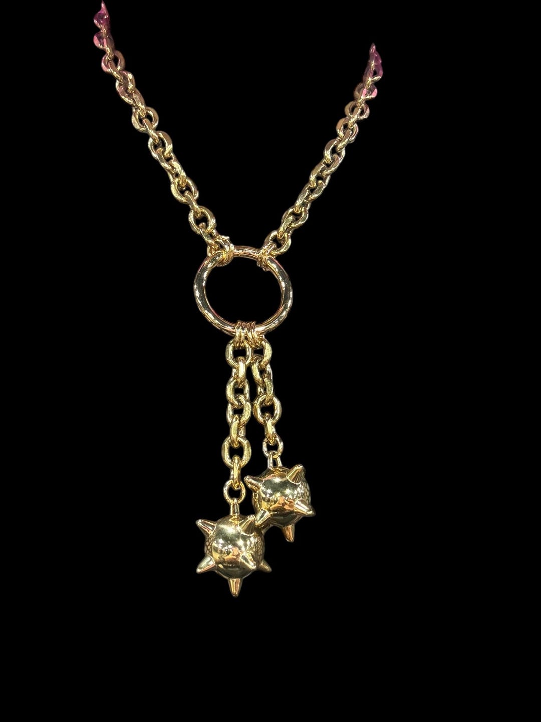 Gold Flail Double Mace Chain - Etsy