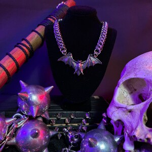 Bat Necklace, Gothic Necklace, Chainmaille - Etsy