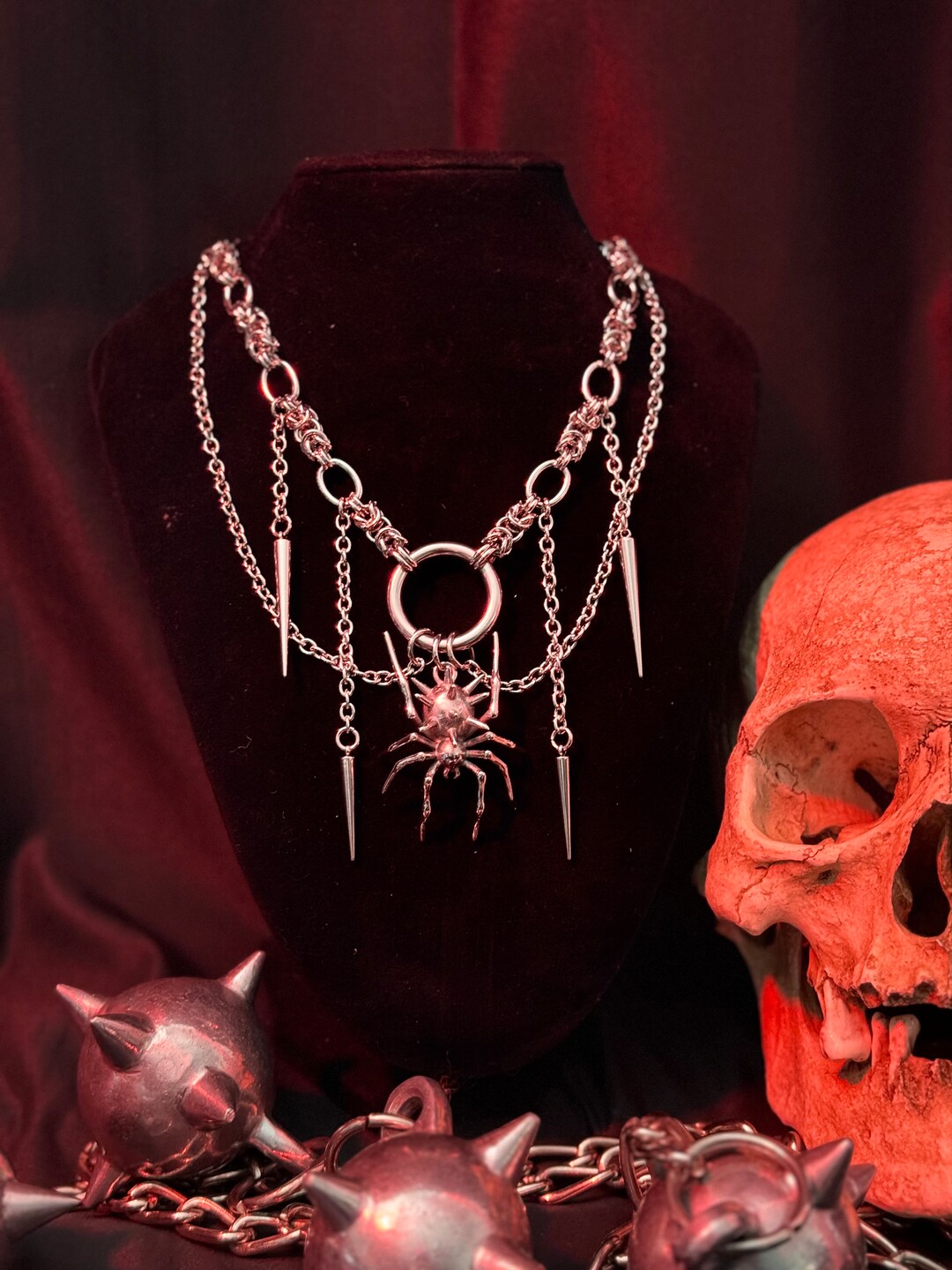 Spiked Spider Chainmaille - Etsy