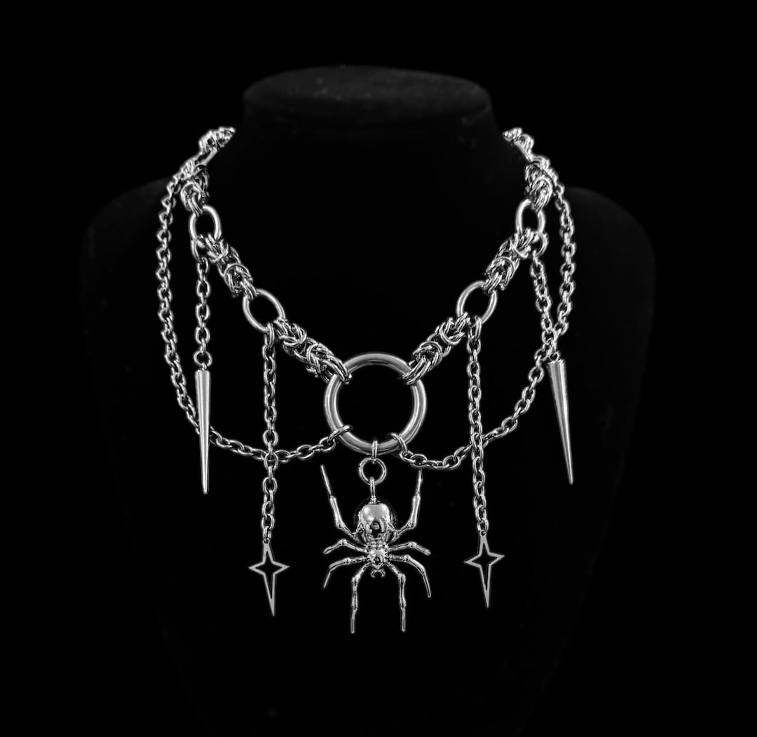 Spider Chainmaille Necklace - Etsy