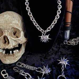 Chunky Heart Morning Star Chain - Etsy