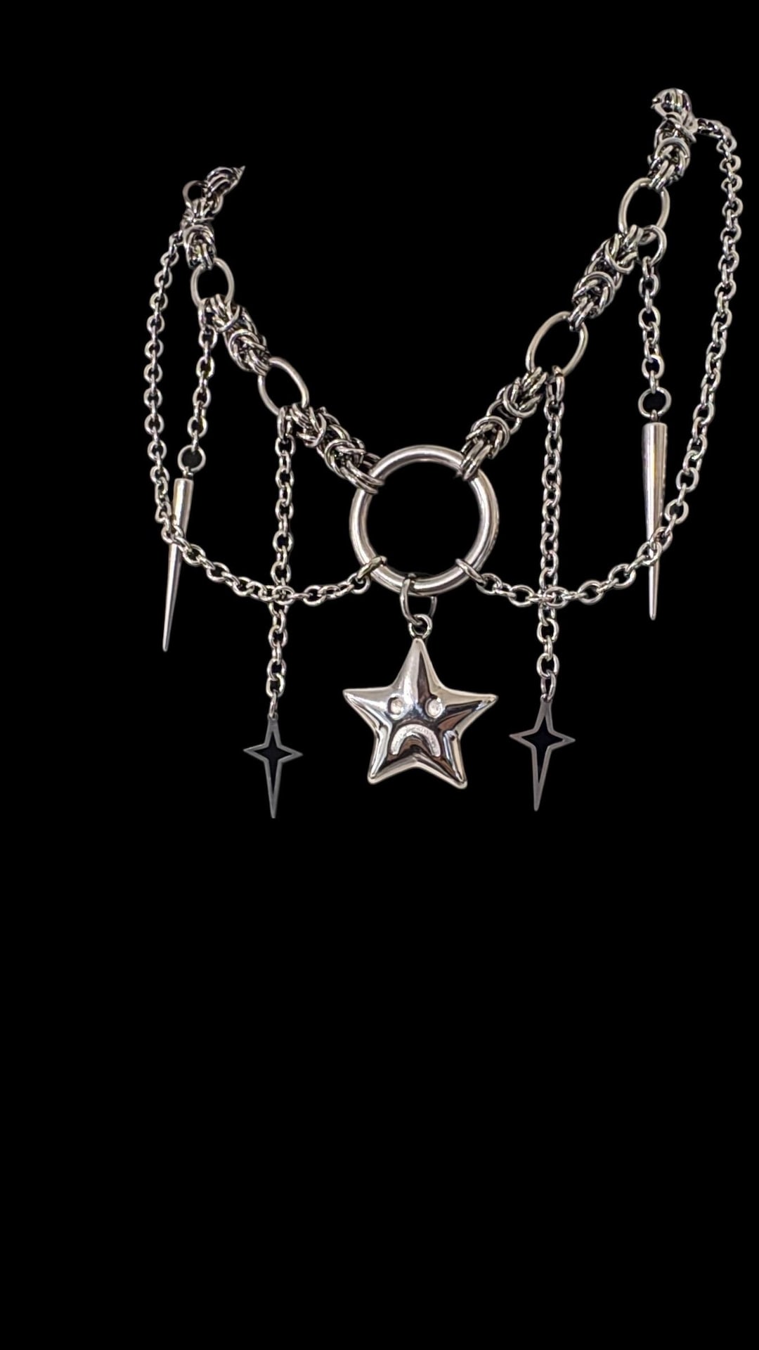 Star Twinkle Chain, Sad/ Happy Face - Etsy