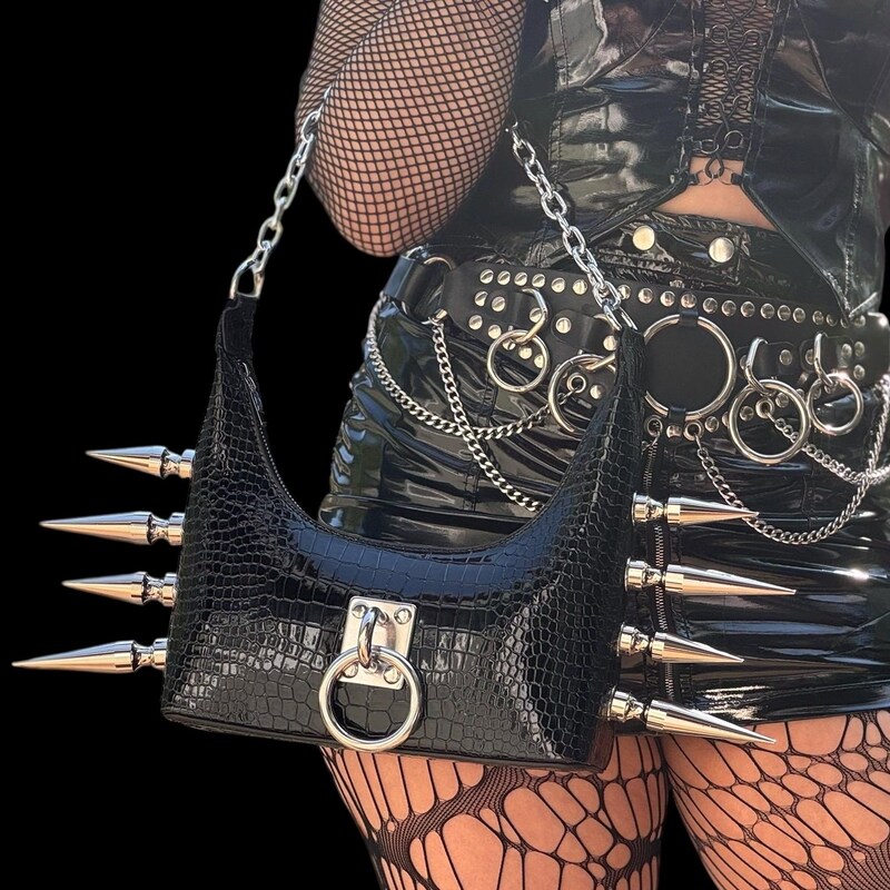 Goth Punk Leather Purses - Etsy