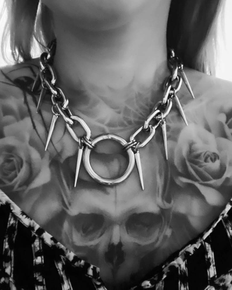 Chunky Spiked Chain - Etsy