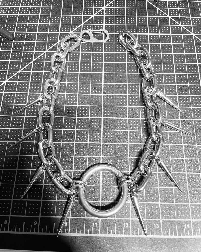 Chunky Spiked Chain - Etsy