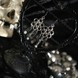 Chainmail Flower Earrings - Etsy