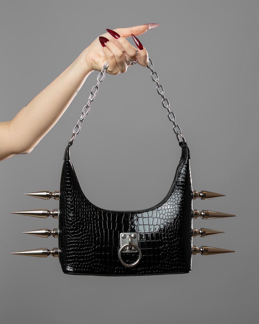 Spiked Metallic Purse - Etsy