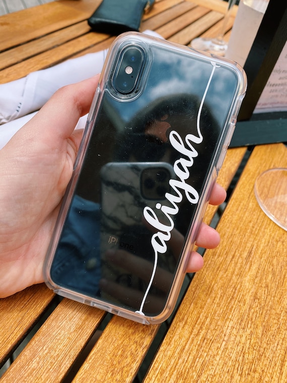 Name Decal for the INSIDE of the Phone Case Longer Lasting | Etsy