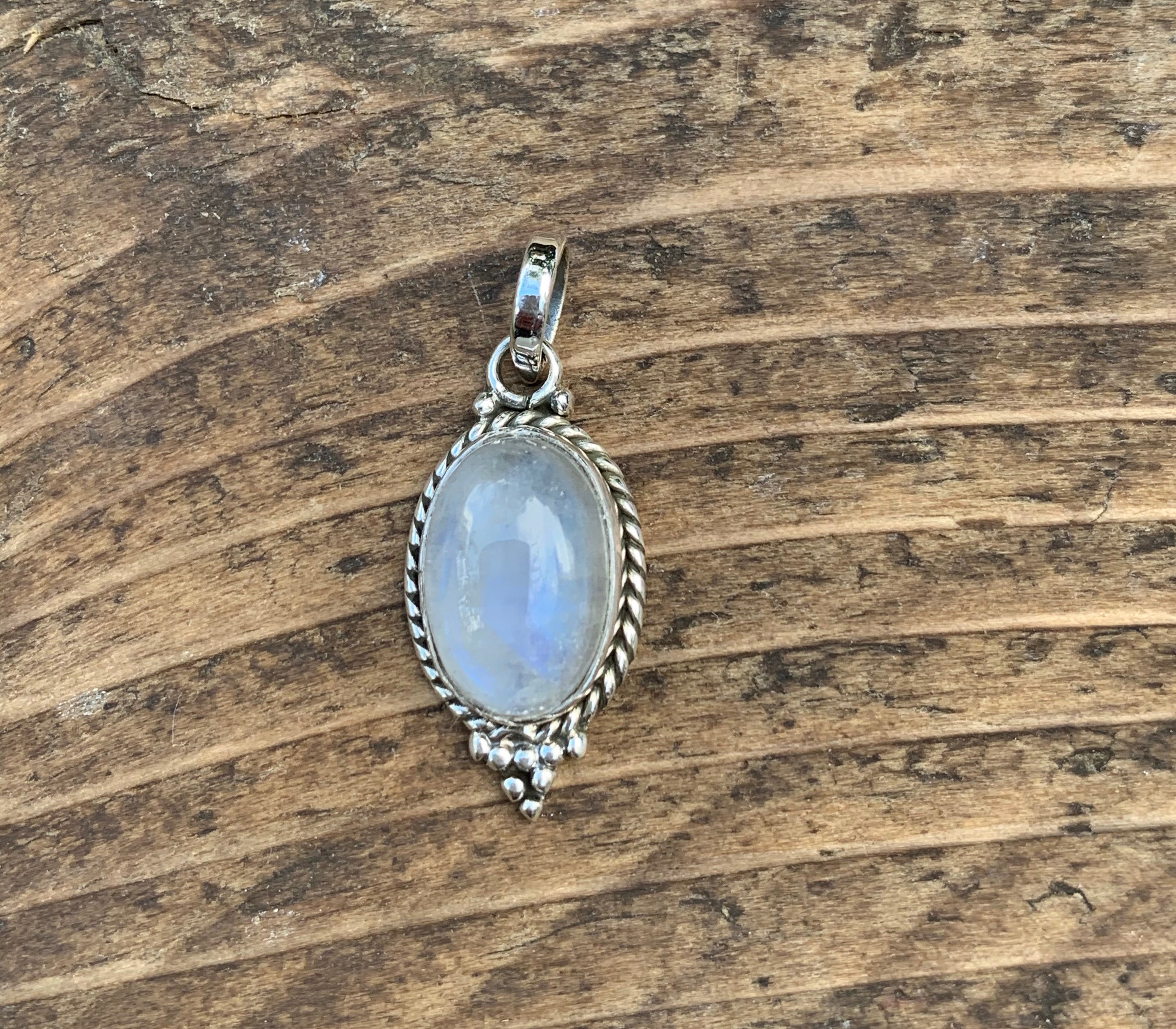 Moonstone necklace Delicate necklace Boho moonstone | Etsy