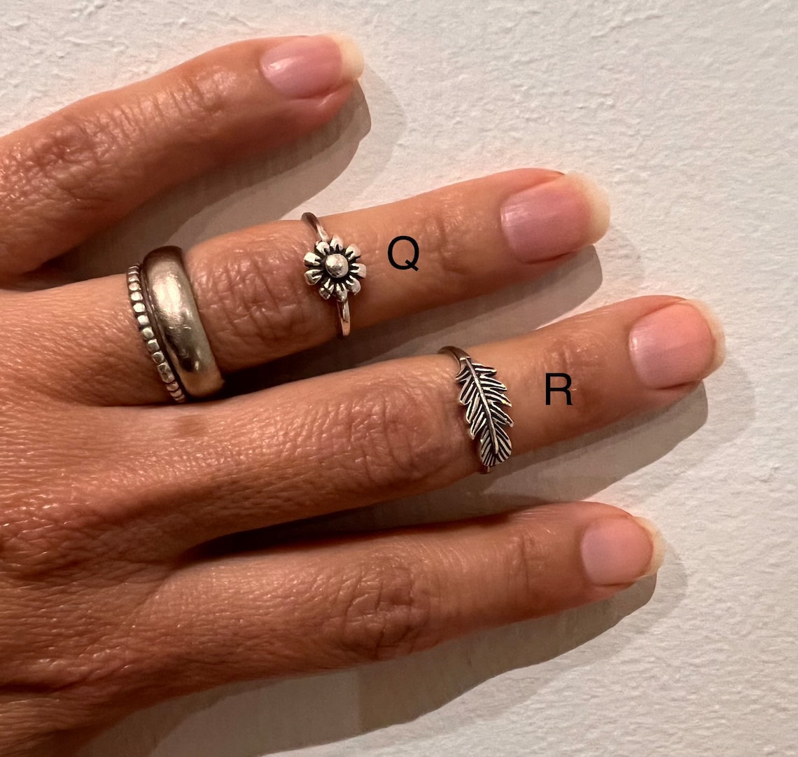 Midi Ring Pinky Ring Toe Ring in Sterling Silver Adjustable - Etsy