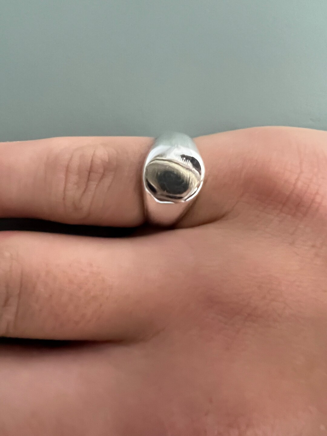 Signet Ring, Statement Signet, Sterling Silver Signet Ring, Pinky Ring ...