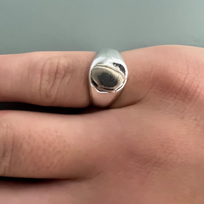 Silver Signet Ring - Etsy