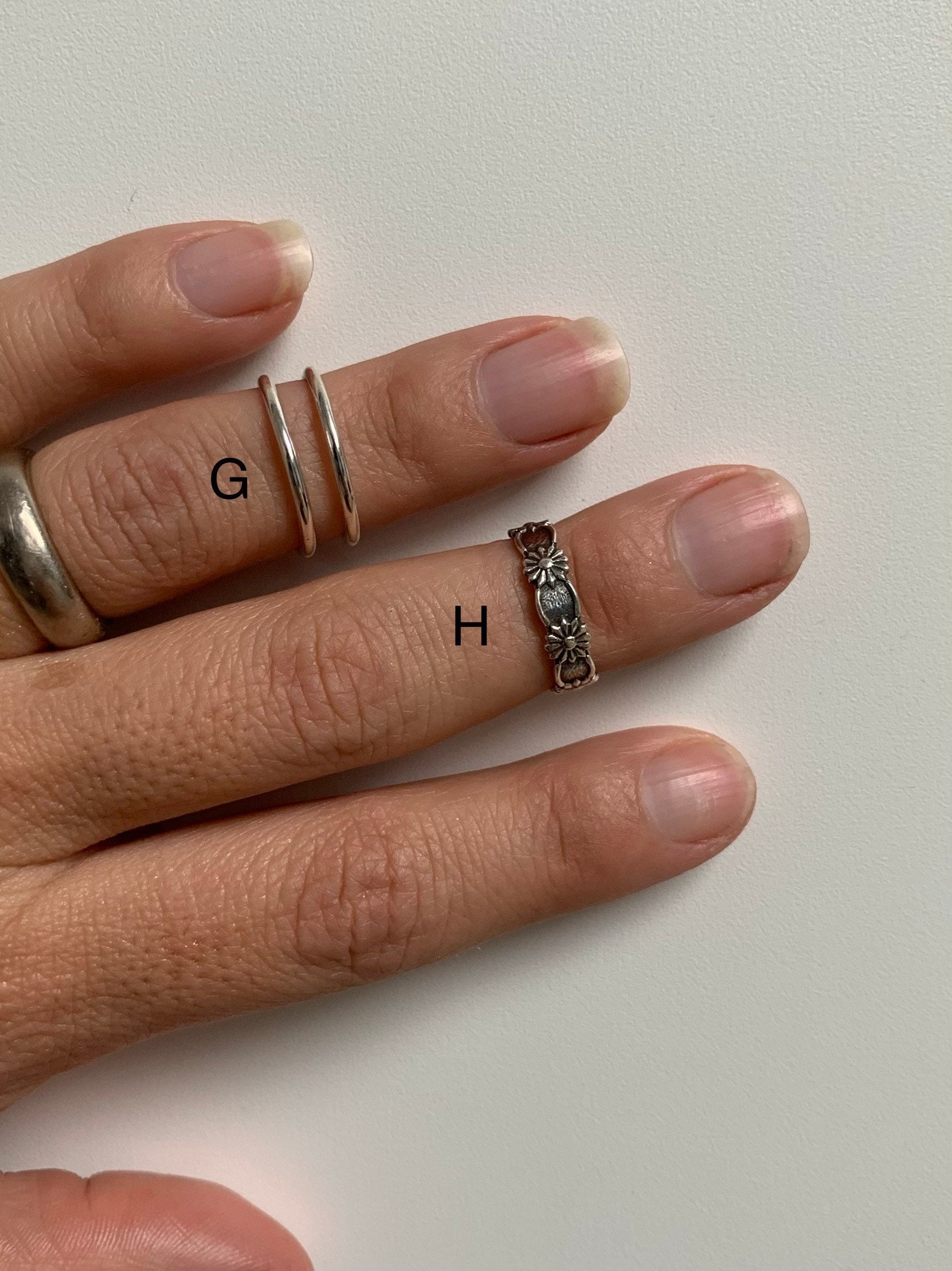 Midi Ring Pinky Ring Toe Ring in Sterling Silver Adjustable - Etsy