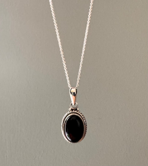 Etsy onyx necklace store