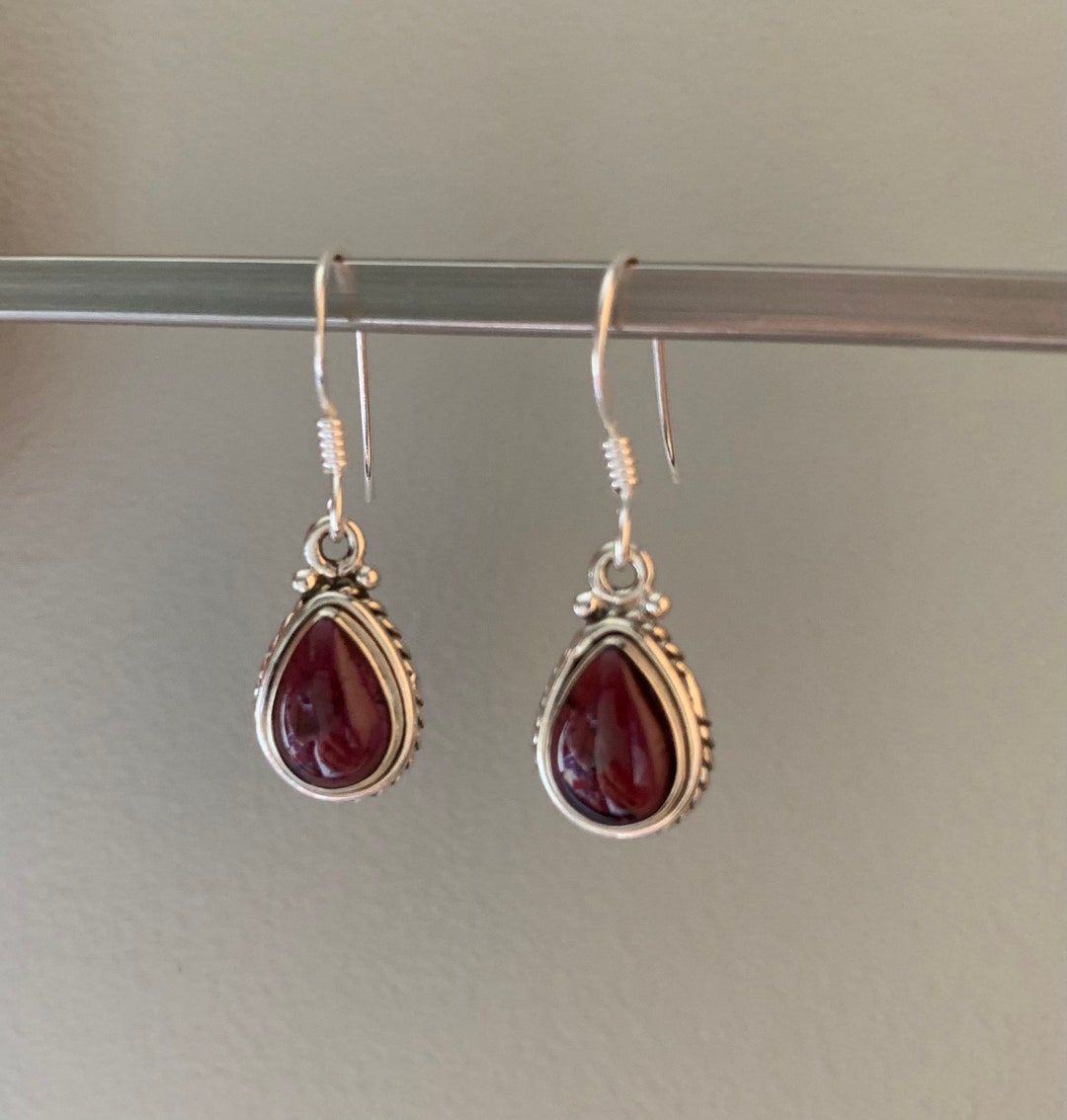 Garnet Earrings, Silver Garnet Earrings, Boho Garnet Earrings, Teardrop ... Garnet Earrings, Silver Garnet Earrings, Boho Garnet Earrings, Teardrop ...