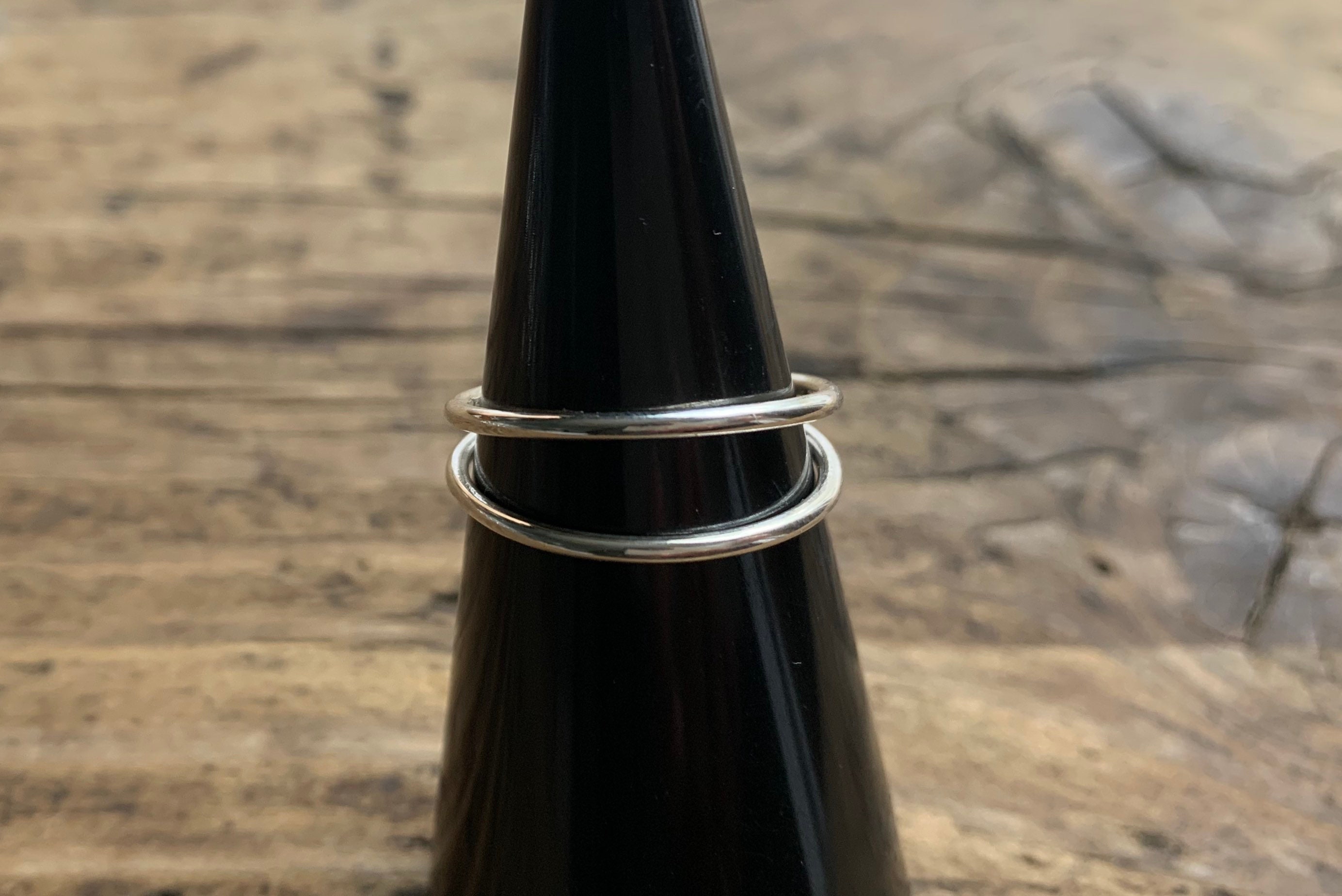 Silver Double Band Ring 925 Sterling Silver Ring Boho Chic - Etsy