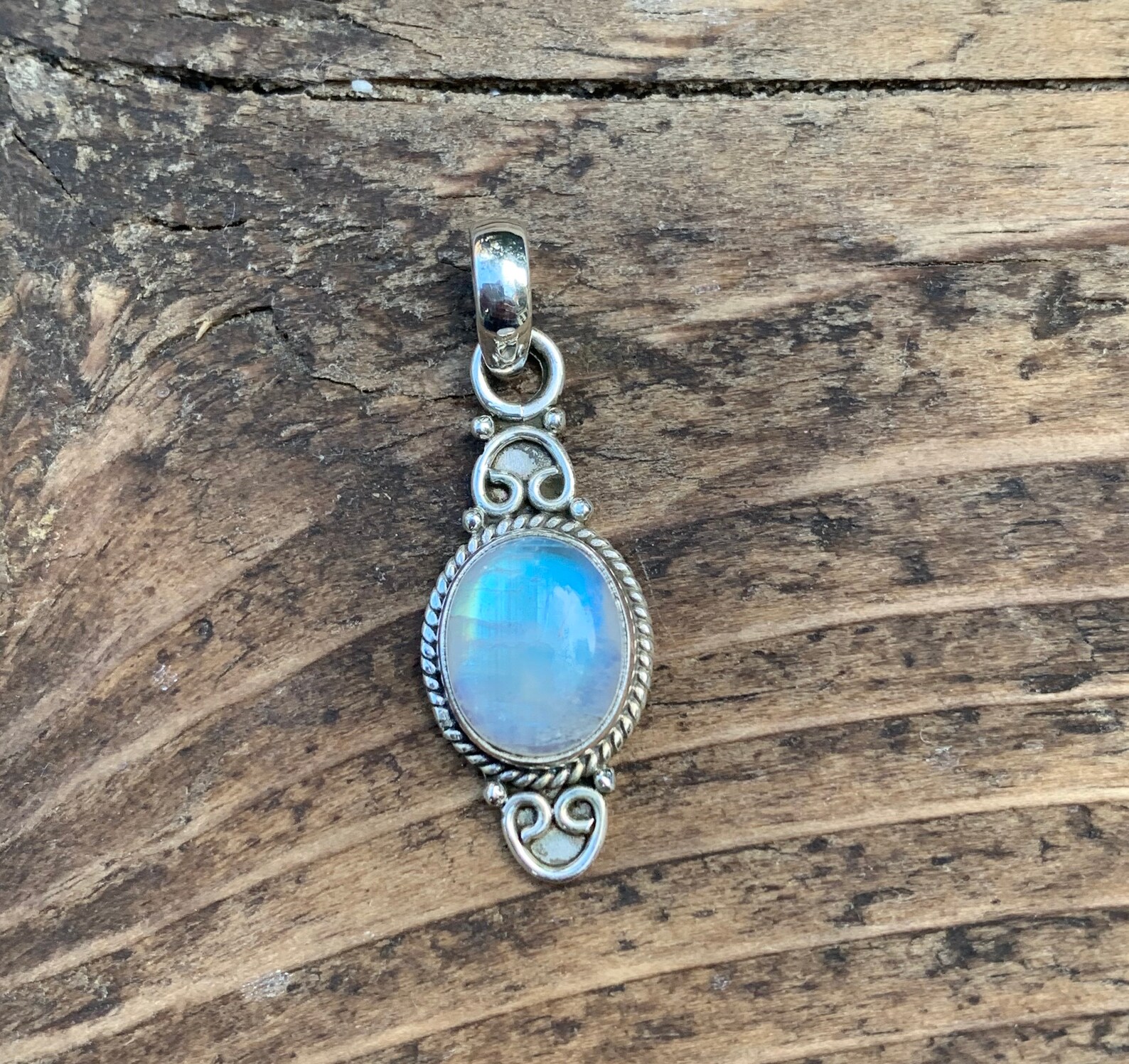 Moonstone necklace Delicate necklace Boho moonstone | Etsy