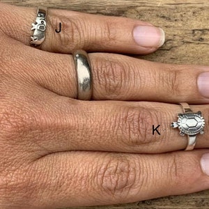 Midi Ring, Pinky Ring, Toe Ring in Sterling Silver Adjustable Toe Ring ...