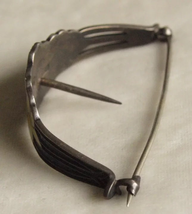 Sterling Enamelled Tussie Mussie Pin - Etsy