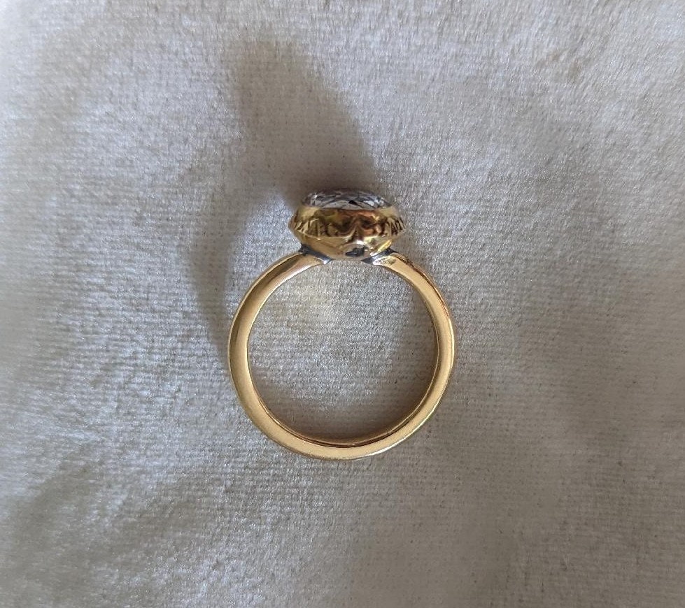 17th Century Stuart Crystal Ring in 14k - Etsy