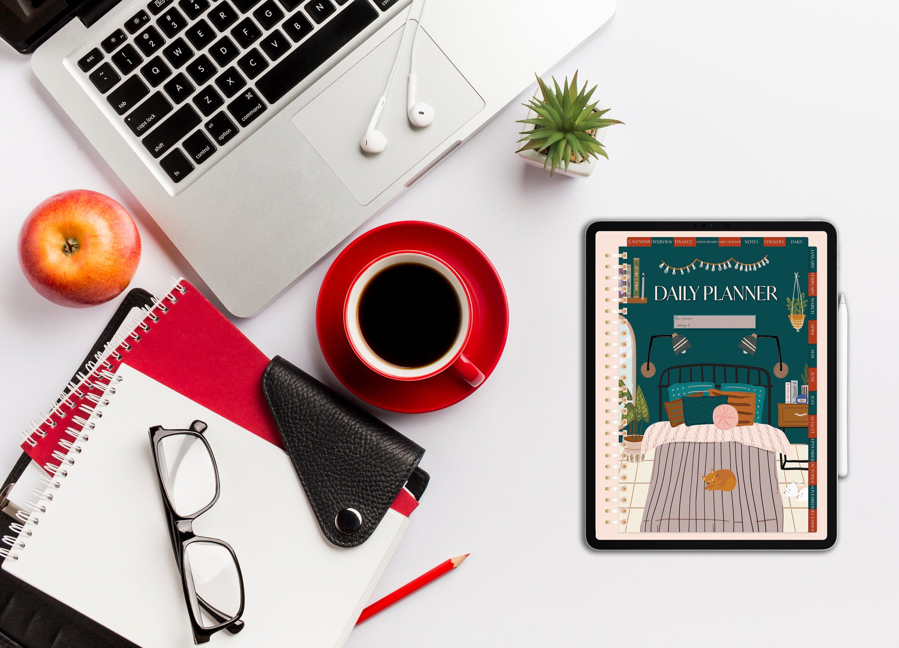 Daily DIGITAL PLANNER For Ipad tablets For Etsy