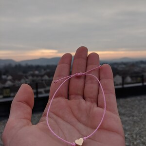 Custom Waterproof Heart Cord Bracelet/heart Valentines Day Puravida ...