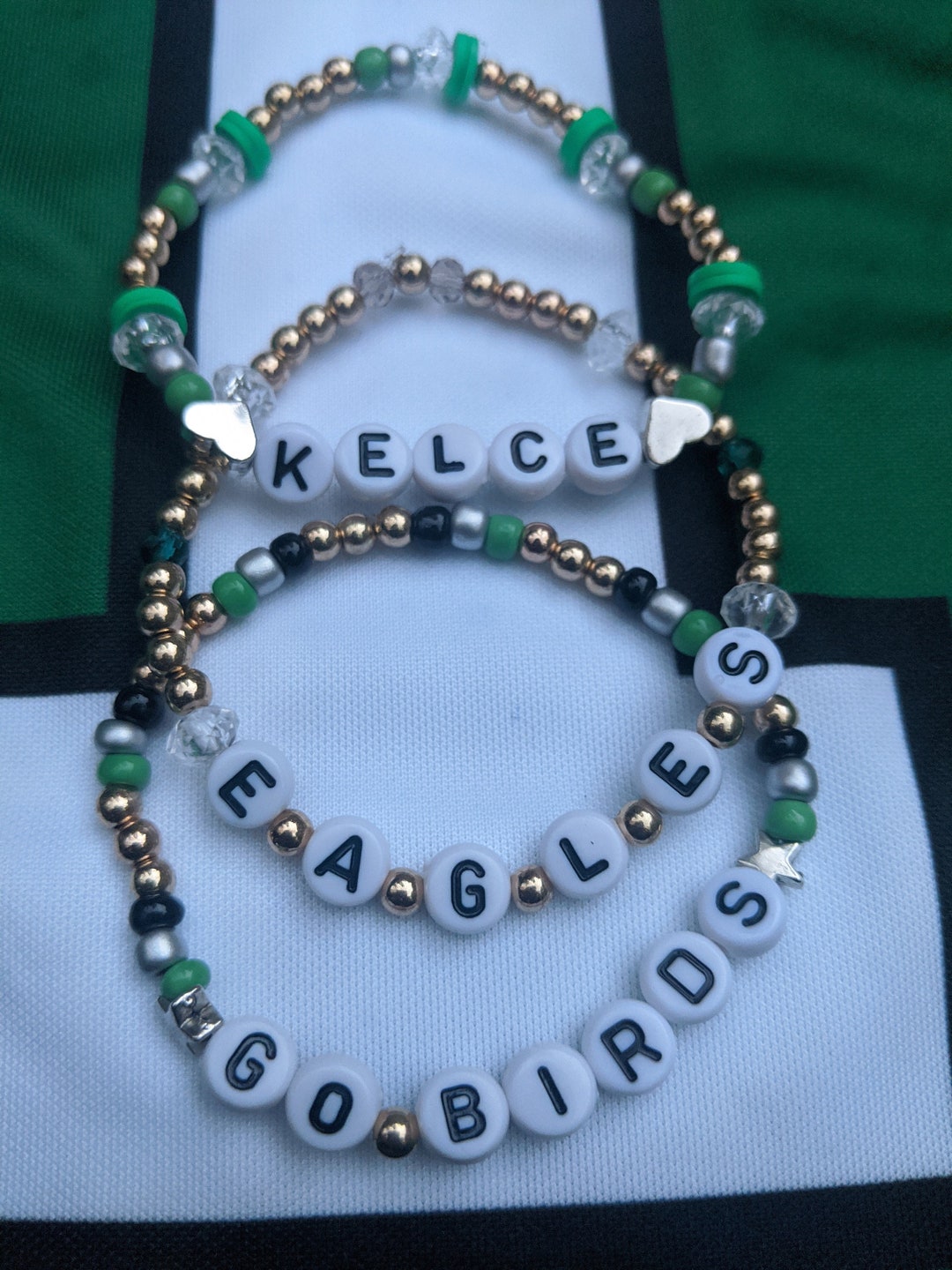 Philadelphia Eagles Bracelet/eagles Friendship Bracelet/philly Sports ...
