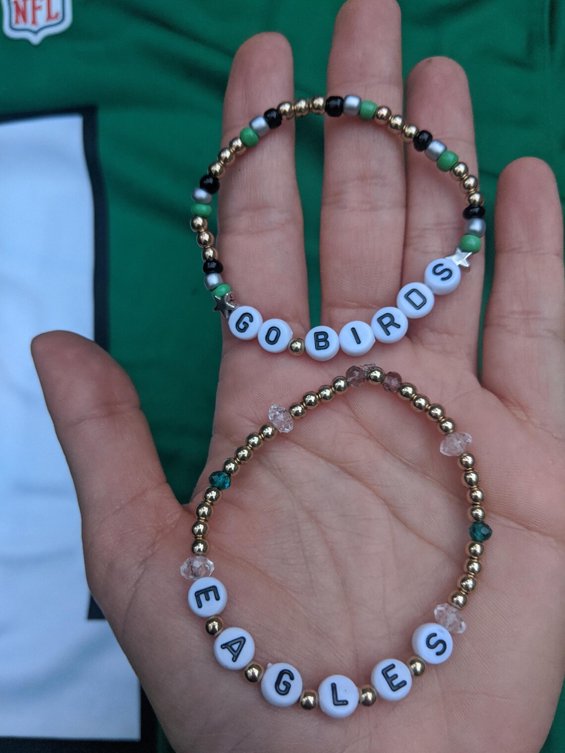 Philadelphia Eagles Bracelet/eagles Friendship Bracelet/philly Sports ...