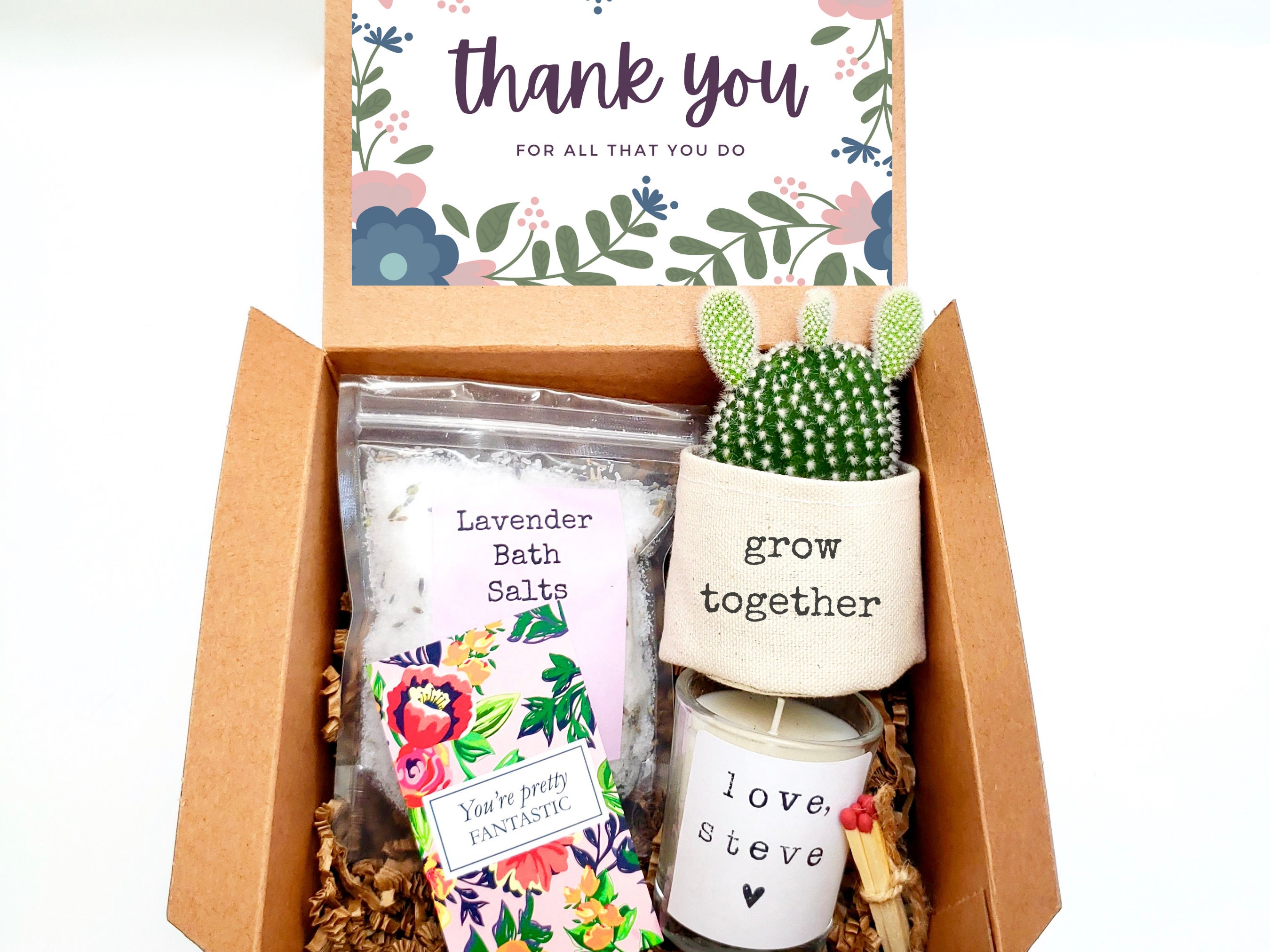 Grow Together 2 planter gift box PLANT INCLUDED | Etsy