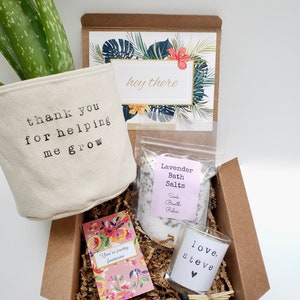 Teacher Care Package | PLANT NOT INCLUDED | Thank You for Helping Me ...
