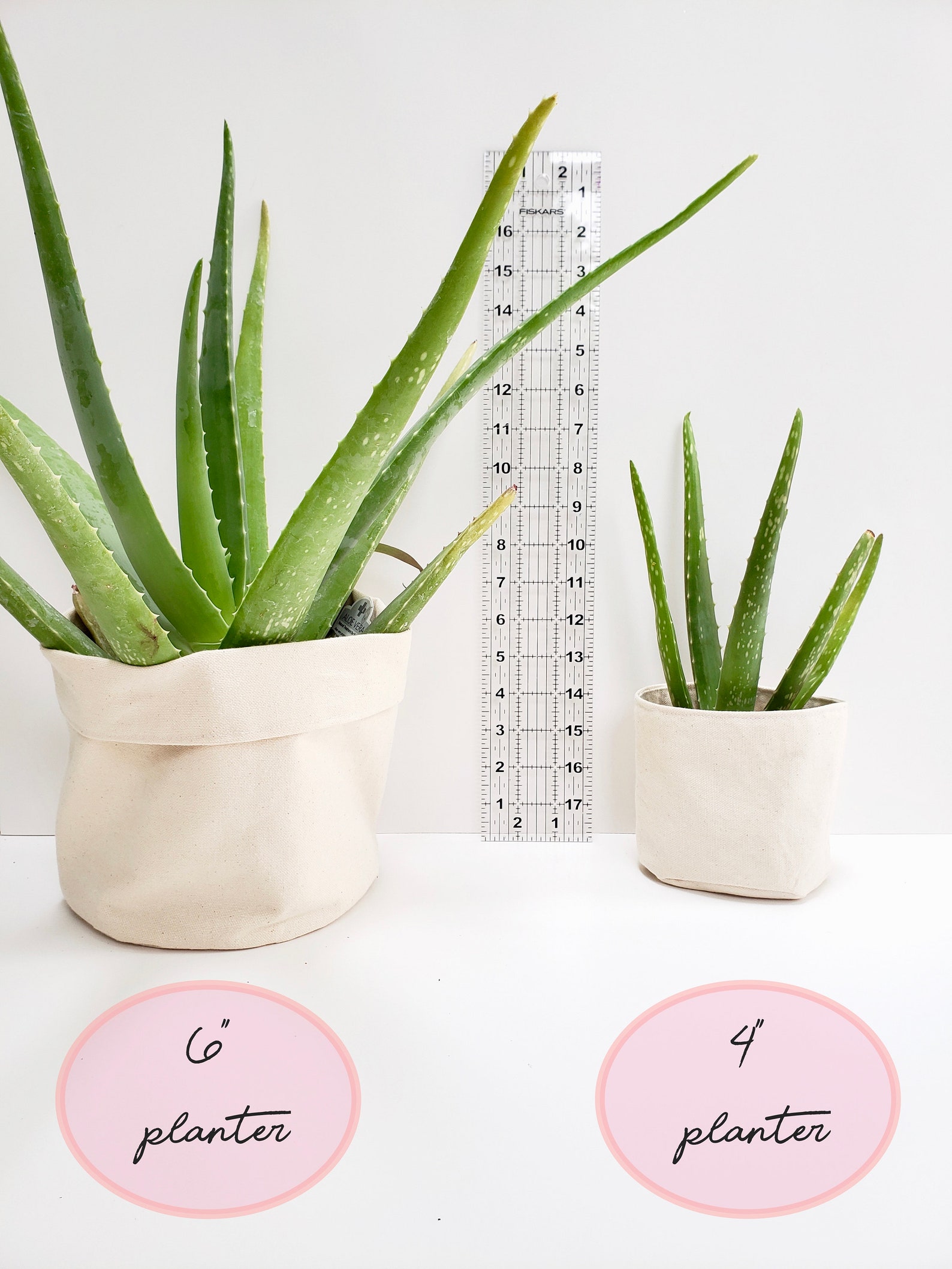 Plant Daddy Planter Basket Canvas Plant Pot Indoor | Etsy