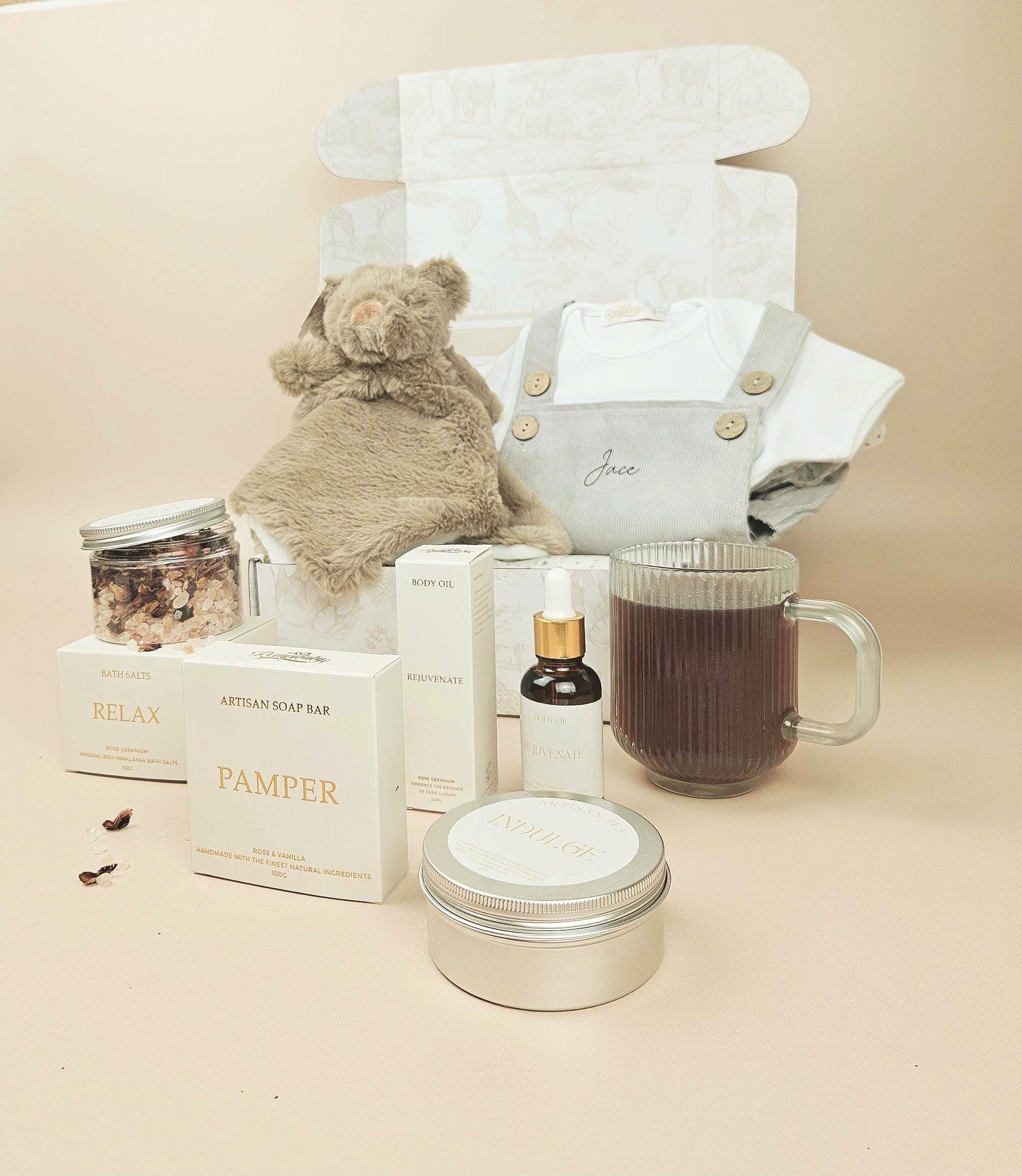 Personalised New Mum and Baby Pamper Hamper – Maternity Gift Set, Baby ...