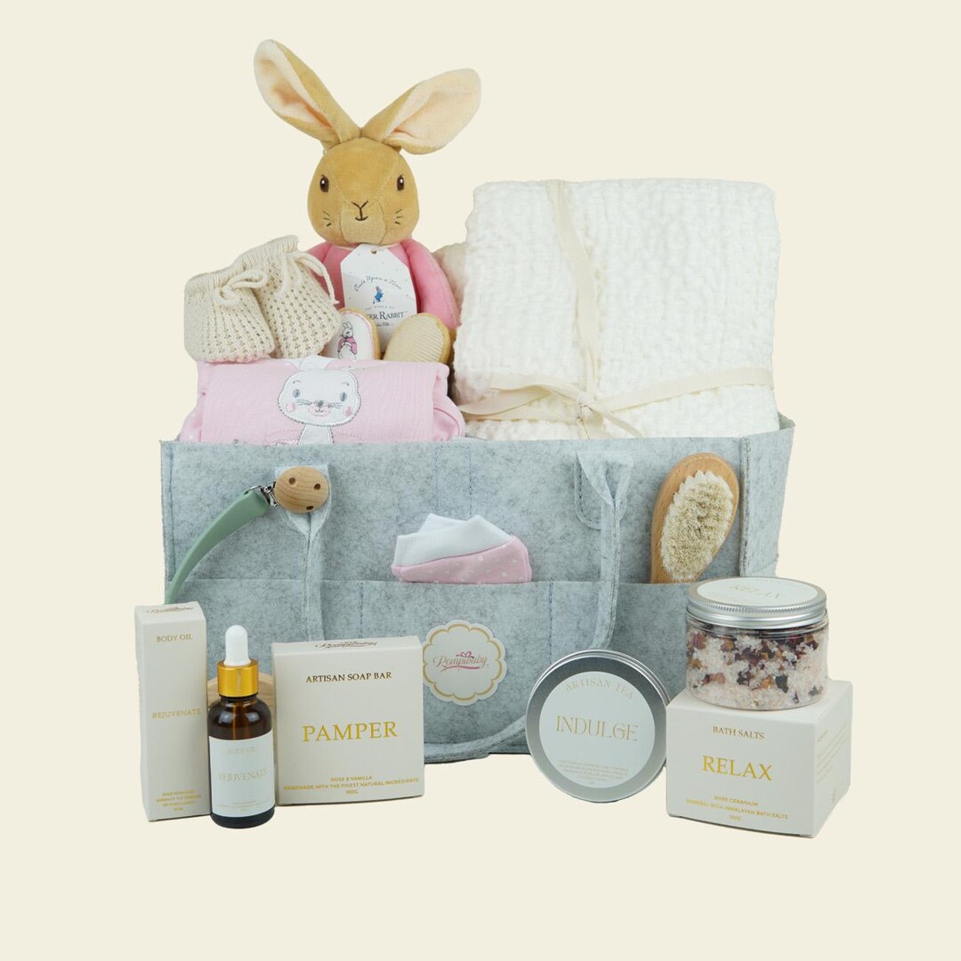 Deluxe New Baby Mum Girl Gift Pamper Hamper Box Set Basket, Baby Shower ...