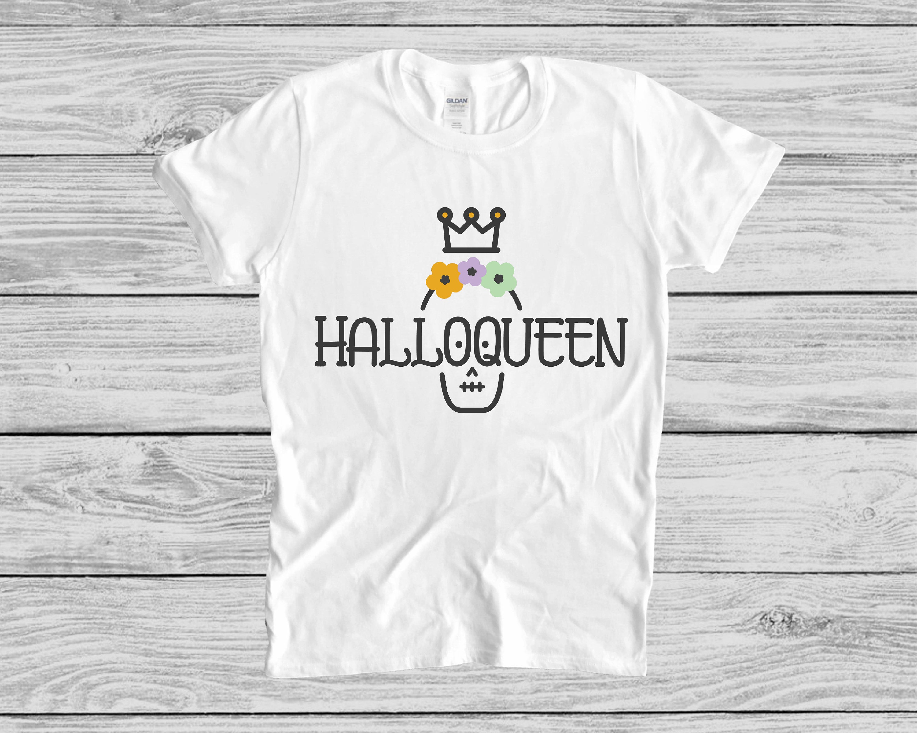 Halloqueen Shirt Halloween Shirt Funny Halloween Shirt Etsy