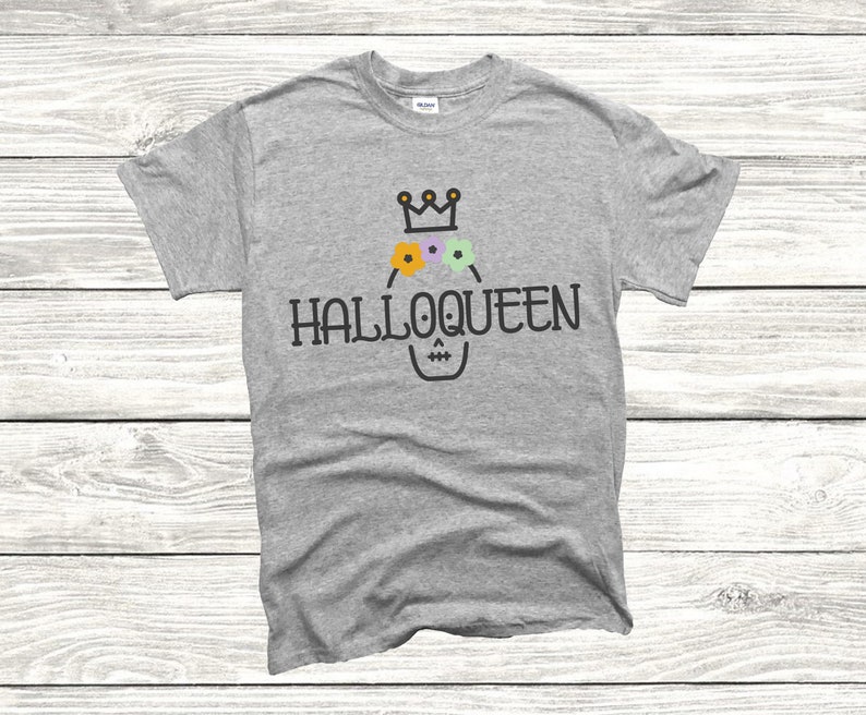 Halloqueen Shirt Halloween Shirt Funny Halloween Shirt Etsy