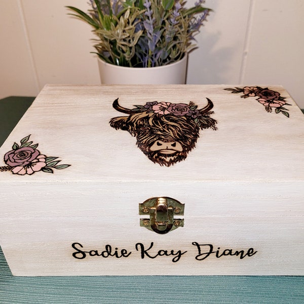 Personalized Cow Box - Etsy